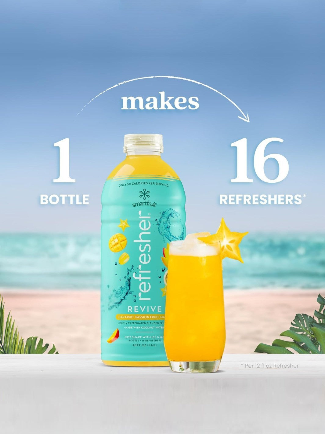 SmartFruit Revive Refresher (1419.53ml/48oz) (Star Fruit, Passion Frui ...